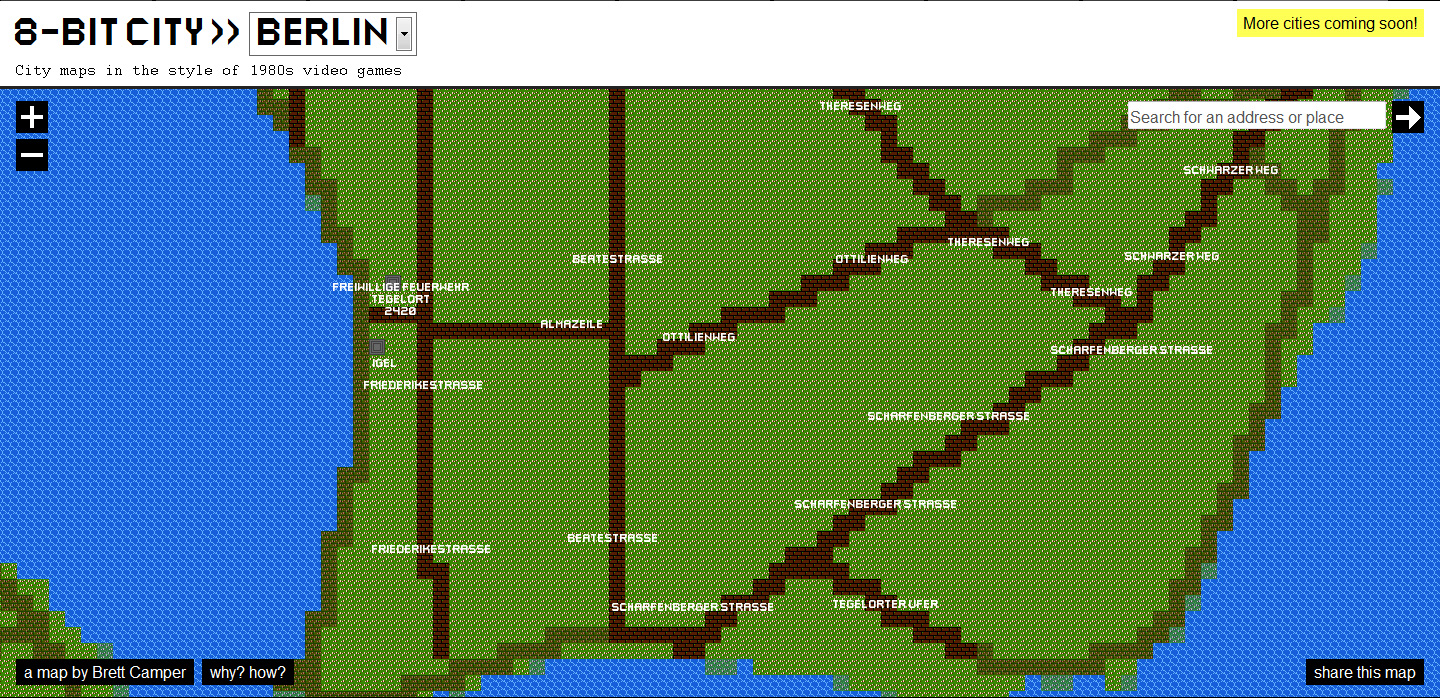8-bit Cities - Fast wie Google-Maps - I KNOW YOUR GAME (IKYG)